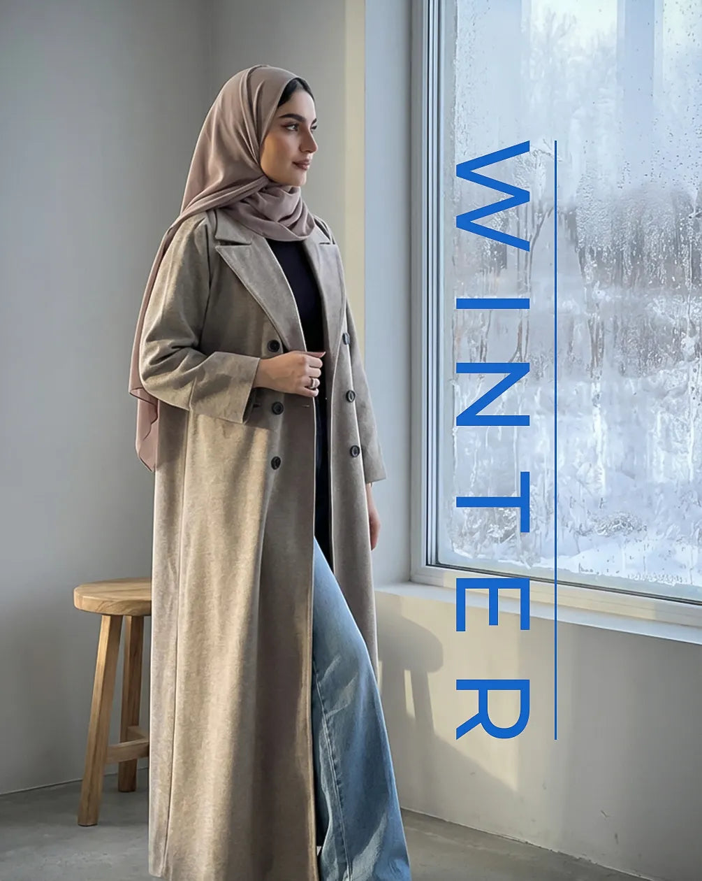 Winter Abayas Dubai | Velvet, Shamwa & Tweed Designs – Olive.iii